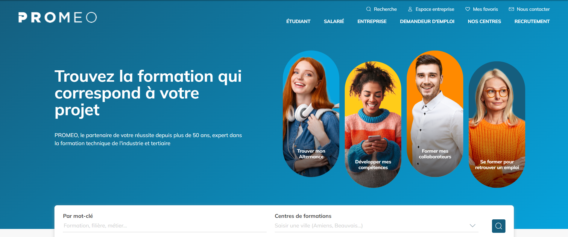 Nouveau site web PROMEO : Votre avenir en un clic | Promeo